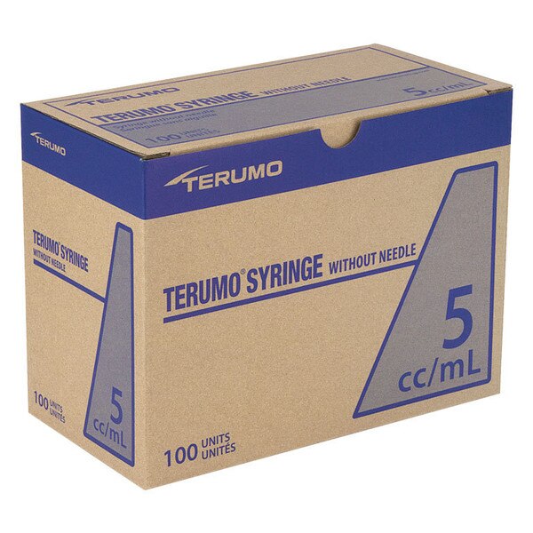 Terumo Luer Lock Syringe, 5mL, 100/Box SS-05L | Med-Vet International