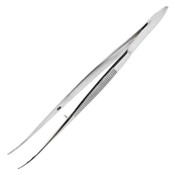 Eye Dressing Forceps 4" 1/2 Curved Economy | Med-Vet International