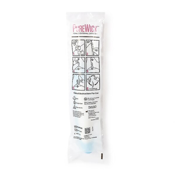 Female External Catheter for Vacuum Suction PureWick™ Latex One Size ...