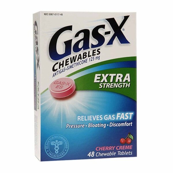 Gas Relief Gas-X® 125 mg Strength Chewable Tablet, 00067011748, 48 ...