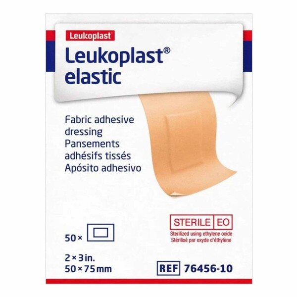 Adhesive Strip Leukoplast® Elastic 2 X 3 Inch Cross-Elastic Material ...