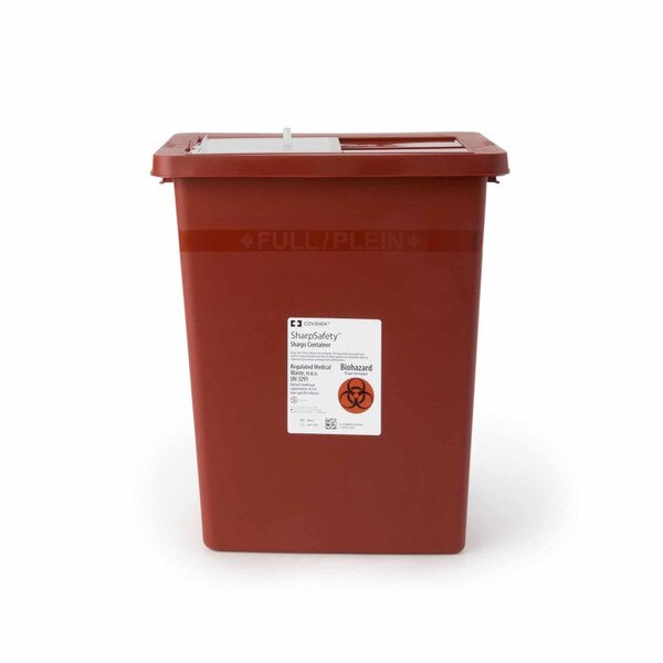 Sharps Container SharpSafety™ Red Base 17-3/4 H X 11 W X 15-1/2 D Inch ...