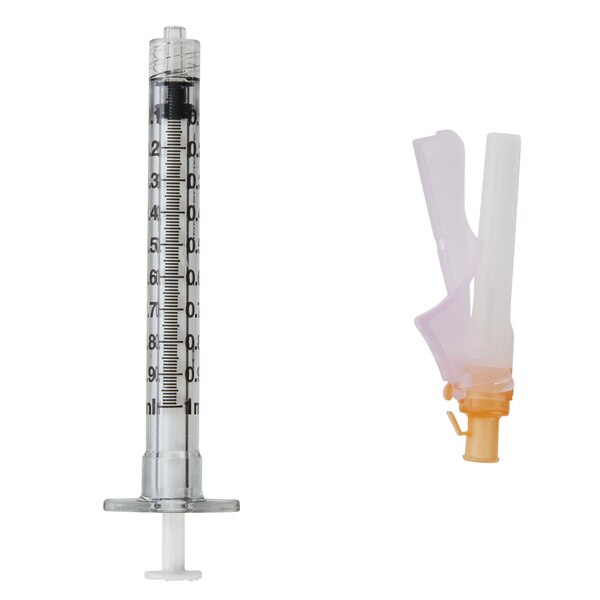 Becton Dickinson Syringe, 1mL, 25G X 5/8in, Luer Lock, 50/BX, 305780 ...
