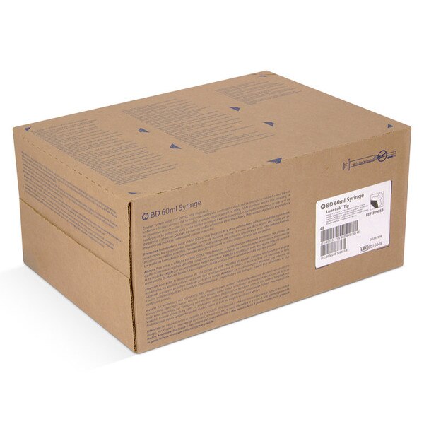 BD Syringe, 50mL, Luer Lock, 40/BX, 309653 | Med-Vet International