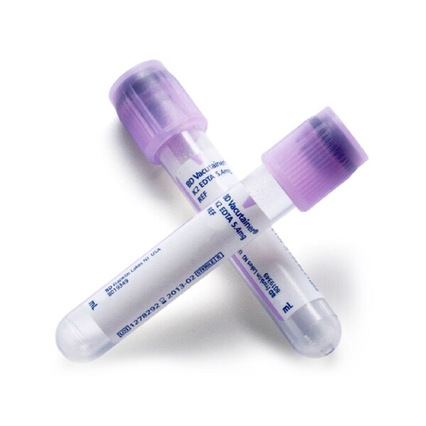 BD Vacutainer® Venous Blood Collection Tube, K2 EDTA Additive, 6 mL ...