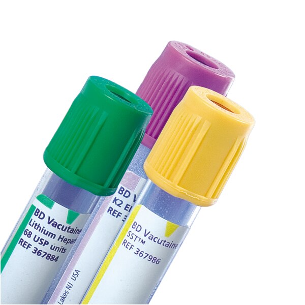 BD Vacutainer® Venous Blood Collection Tube, Lithium Heparin Additive ...