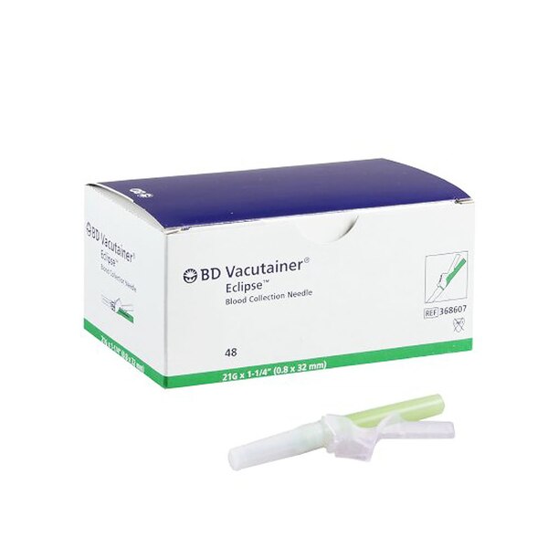 BD Vacutainer® Eclipse™ Blood Collection Needle 21 Gauge 1-1/4 Inch ...