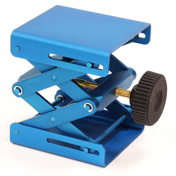 Lab Jack, Heavy Duty, Metal, Small, Blue, Base: 3" x 3.25" (80 x 76mm ...
