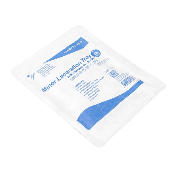 Dynarex Minor Laceration Tray w/Instruments, 20/Case | Shopmedvet.com