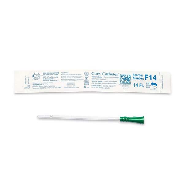 Urethral Catheter Cure Catheter® Straight Tip Uncoated PVC 14 Fr. 6 ...