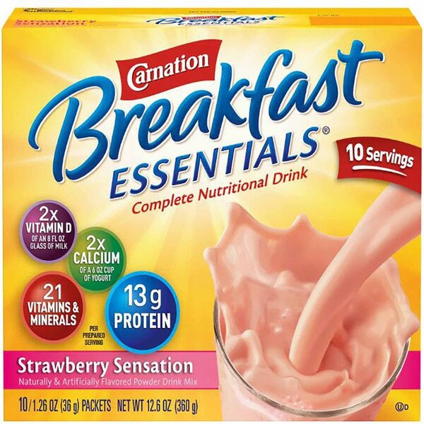 Oral Supplement Carnation Breakfast Essentials® Strawberry Sensation ...