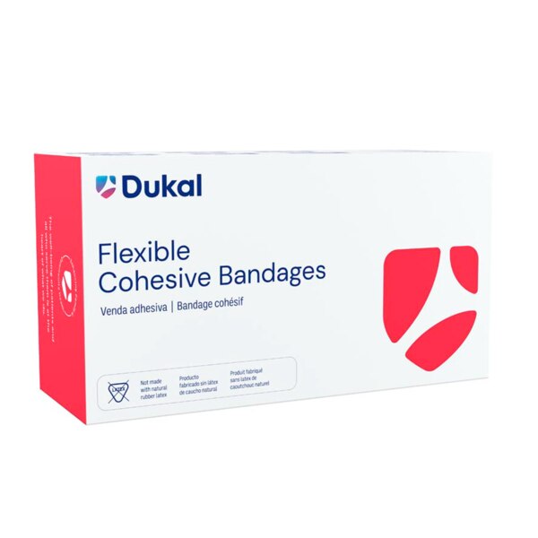 Non Sterile Cohesive Bandages, 4" x 5 Yards, Assorted, 18/Box | Med-Vet ...
