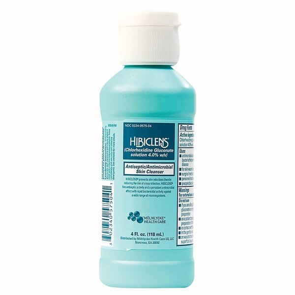 Antiseptic / Antimicrobial Skin Cleanser Hibiclens® 4 oz. Bottle 4% ...