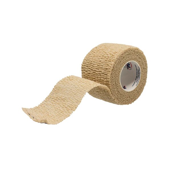 Non Sterile Cohesive Bandages, 1.5" x 5 Yards, Tan - Latex , 48 Pack ...