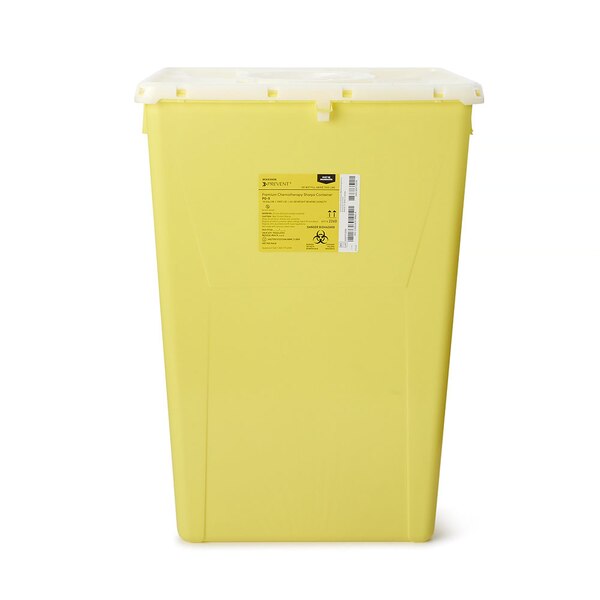McKesson Prevent® Chemotherapy Sharps Container, 18-Gallon, 24-3/5x 17 ...