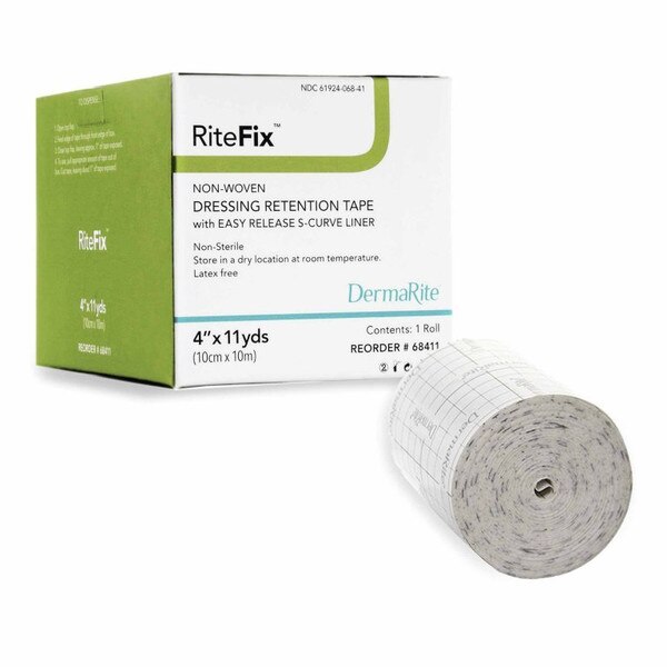 Water Resistant Dressing Retention Tape with Liner RiteFix™ White 2 ...