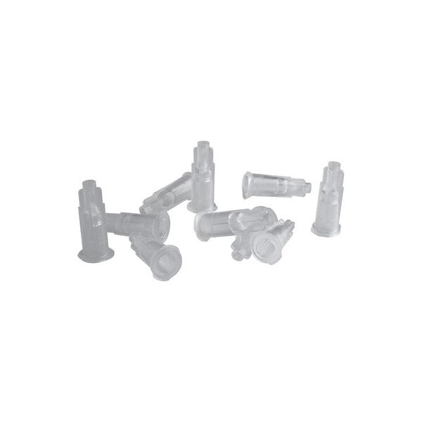 Clear Syringe Caps, Polypropylene, Non-Sterile, Fits All Syringes, 1000/bag | Med-Vet International