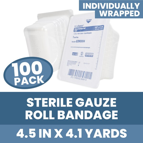 Kerlix Type Gauze Rolls, 4.5" X 4.1 Yds, 6 Ply, Sterile, 100/case | Med ...