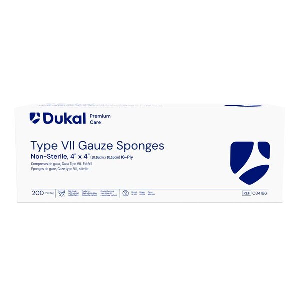 Non Sterile Type VII Gauze Sponges, 16-Ply, 4" x 4", 200/Bag, 10 Bag ...