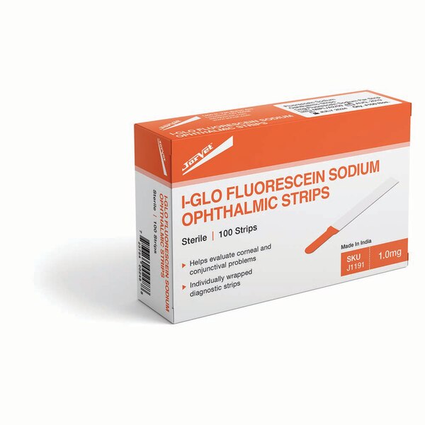 I-Glo Fluorescein Opthalmic Test Strips, PH-FUL-GLO, J1191, 100/box ...