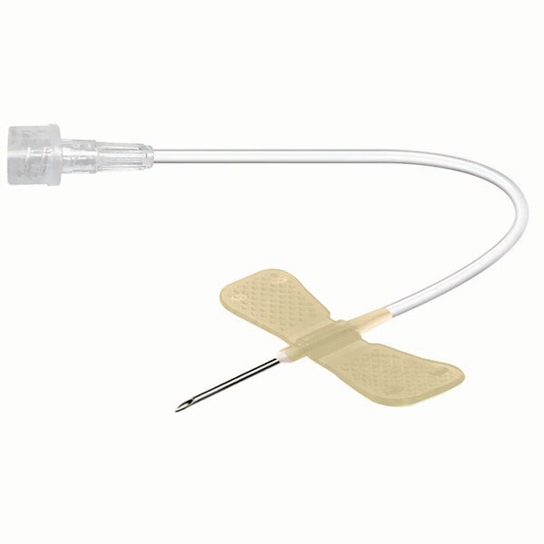 Jorvet Winged IV Infusion Set, 19G x 12in, J0454A, Yellow, 100/Box ...