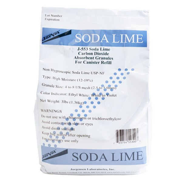 Soda Lime, 3 lb Bag, Each | Med-Vet International
