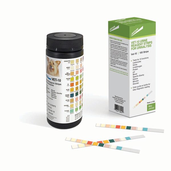 Vet-10 Urine Reagent Strips, J0630X, 100pk | Med-Vet International
