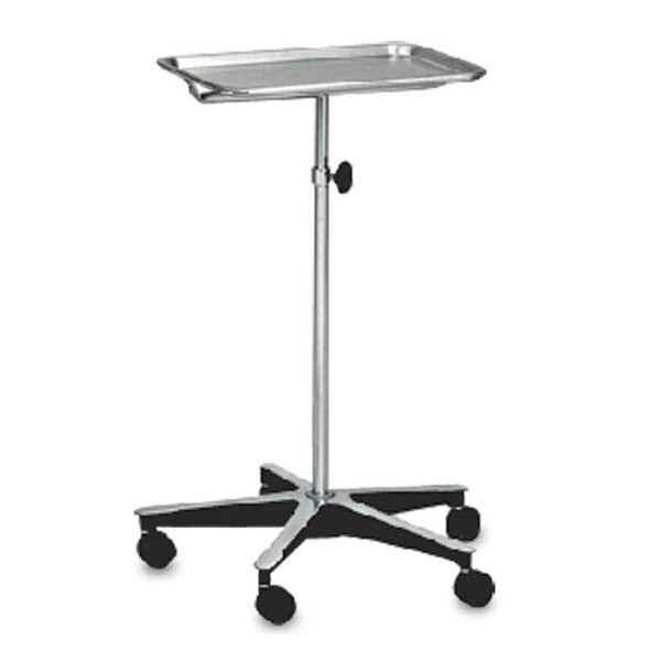 Mobile Instrument Mayo Stand 5-Leg, adj from 31" to 50". Drop ship ...