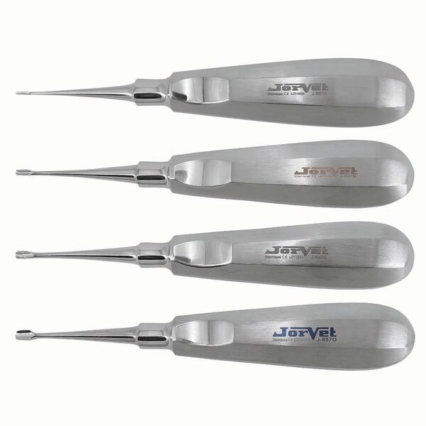 Set of 4 Winged Dental Elevators, J0897S | Med-Vet International
