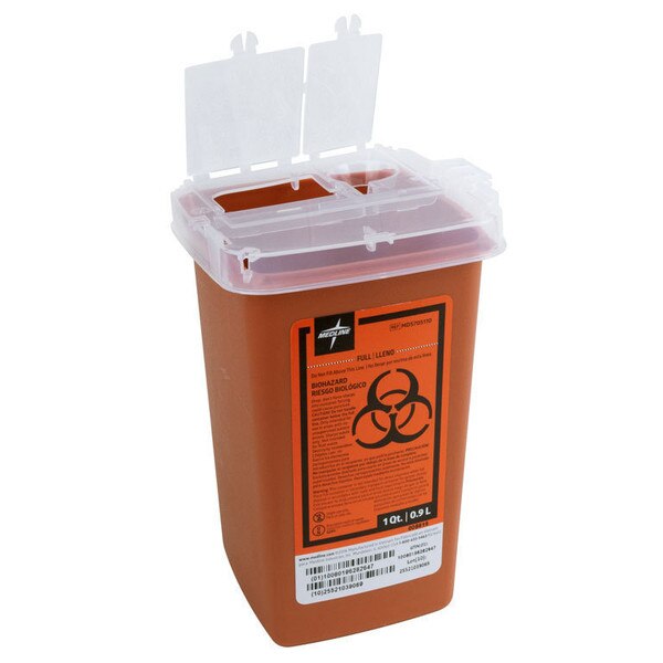 Portable Phlebotomy Sharps Container, 1QT | Med-Vet International