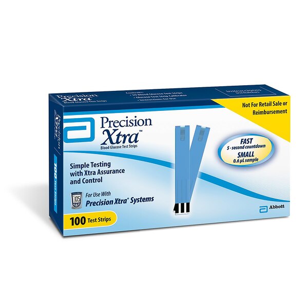 Precision Xtra Glucose Test Strips, 50-Pack | Med-Vet International