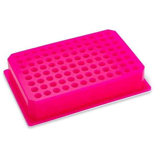 PCR Cold Work Rack, 4°C, 96 well for PCR Plates and Strips, Purple to ...