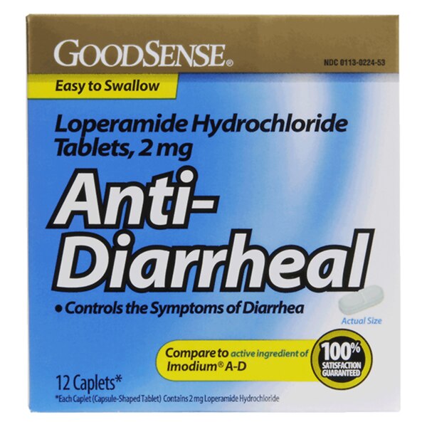 Loperamide, 2mg, 12 Caplets | Med-Vet International
