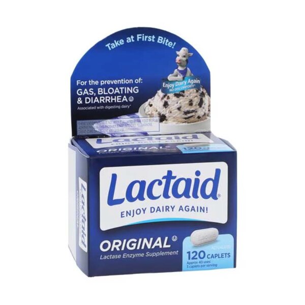 Lactaid Original Tablets, 120/Box | Med-Vet International