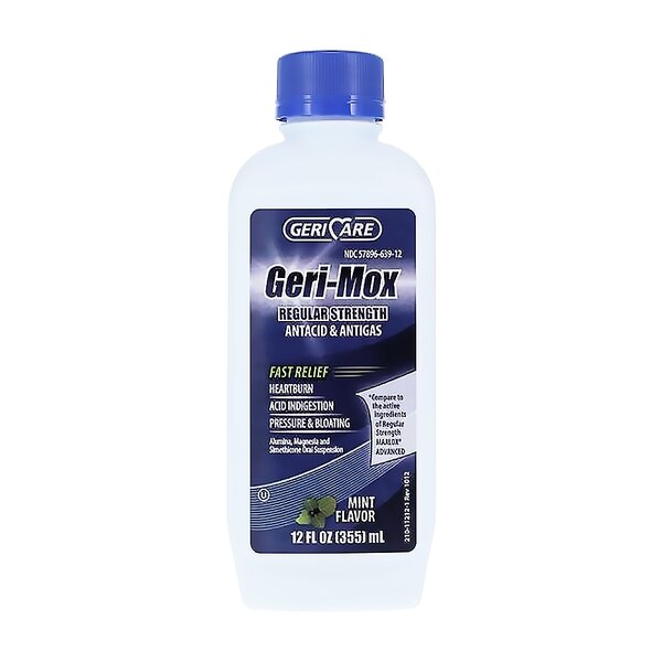 Geri-Mox Antacid/Antigas Liquid 200mg Mint, 12oz Bottle | Med-Vet ...