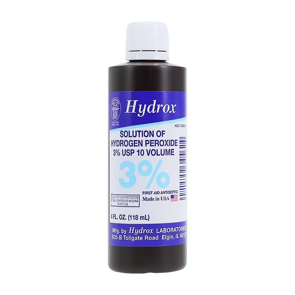 Hydrogen Peroxide 3% Antiseptic Topical Solution, 4oz/Bottle | Med-Vet ...