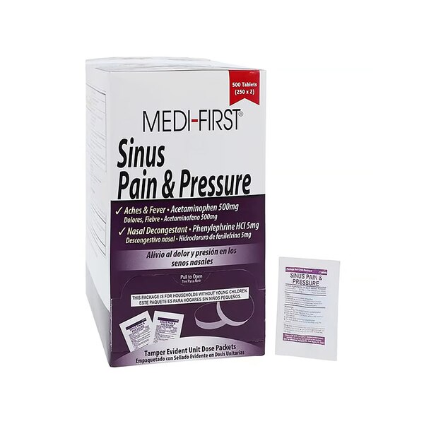 Medi-First Sinus Pressure Oral Tablets 500/5mg, 250x2/Box | Med-Vet ...