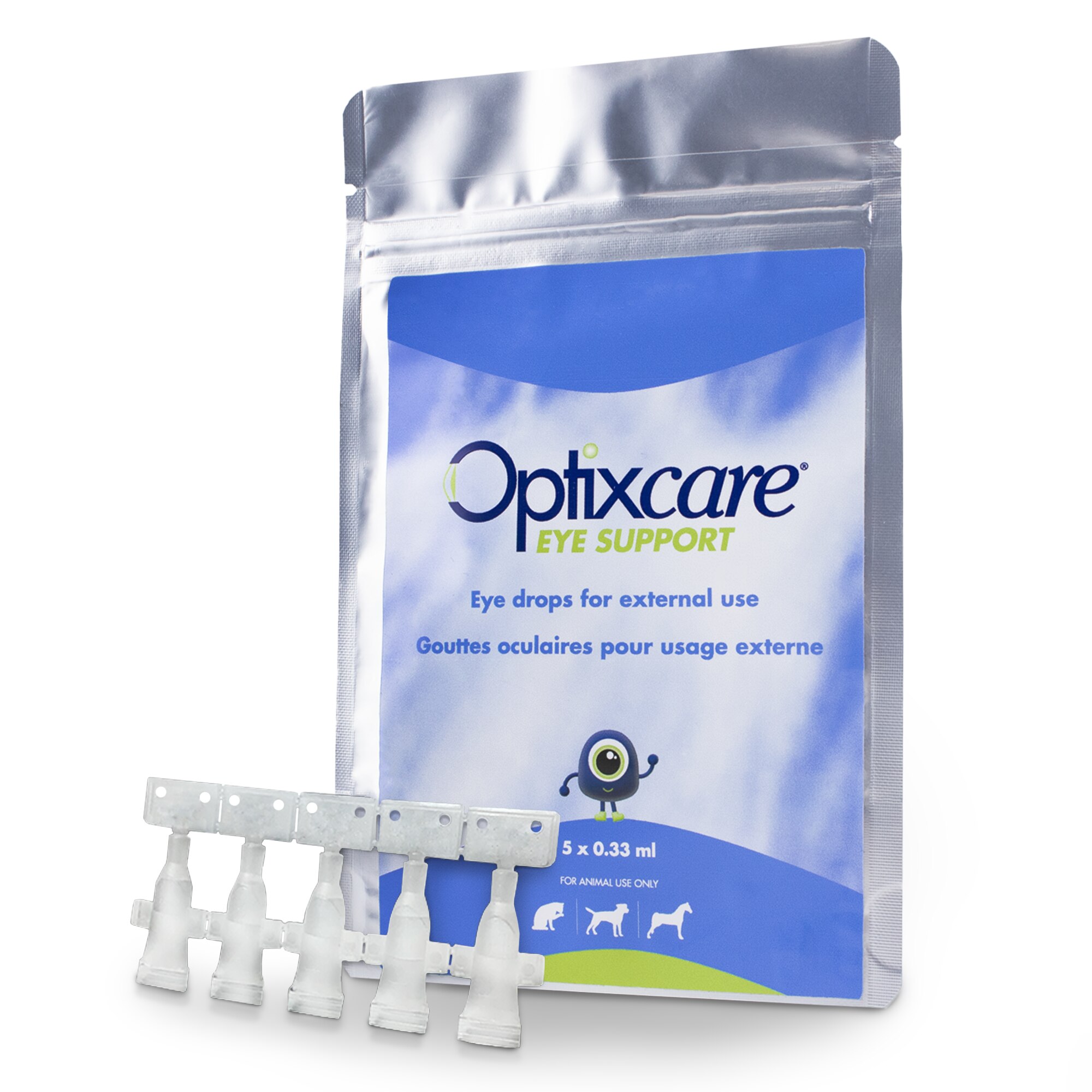 Optixcare Eye Support Drops, 0.33mL, 5/Box | Med-Vet International