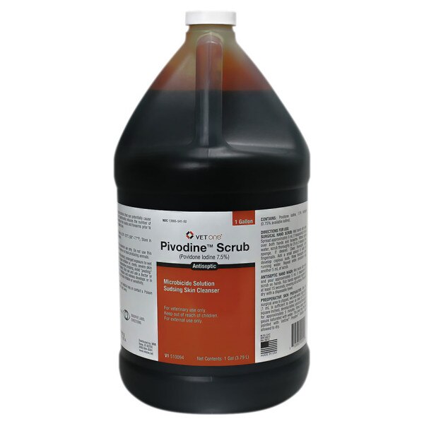 Povidone Iodine Scrub, 7.5%, 1 Gallon | Med-Vet International