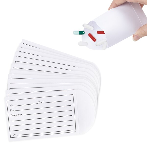 Moore Brand Paper Pill Envelopes, White, 100/Box | Shopmedvet.com