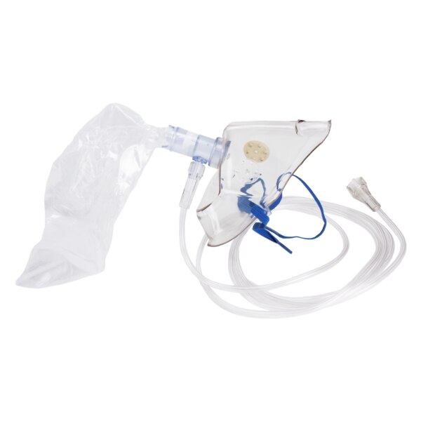Non-Rebreathing O2 Mask Adult w/ Safety Vent 7' Tubing, Each | Med-Vet ...