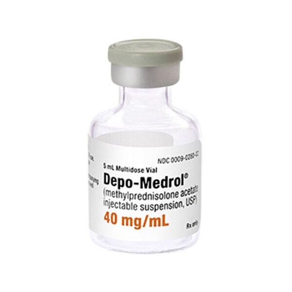 Depo-medrol, Injectable Suspension, 40mg/mL, MDV, 5mL Vial, 25 Vials ...