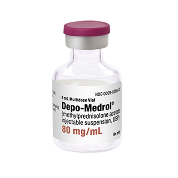 Depo-medrol, Injectable Suspension, 80mg/mL, 5mL, 25 Vials | Med-Vet ...