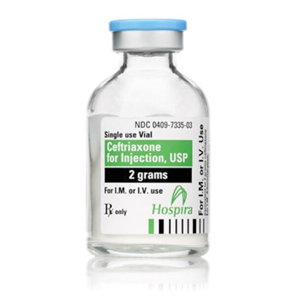 Ceftriaxone Sodium, Powder Solution for Injection, 2gm, 10 Vials | Med ...