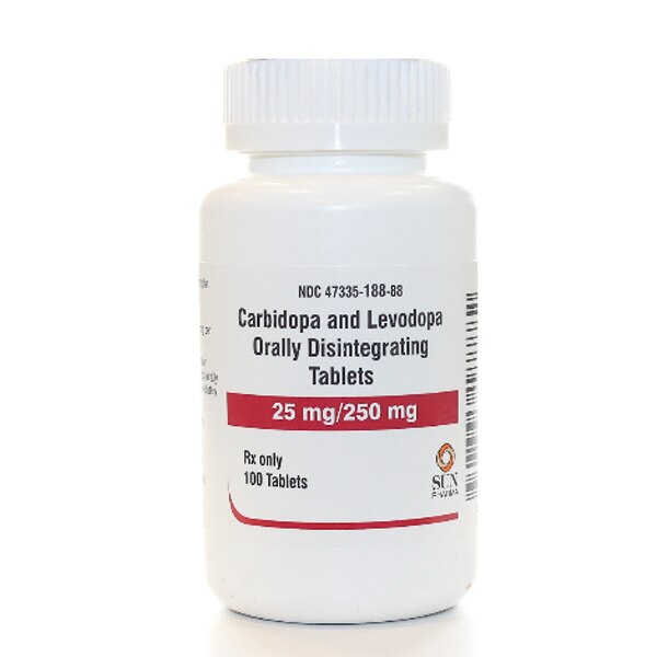 Carbidopa & Levodopa, 25/250mg, ODT, 100 Tablets | Med-Vet International
