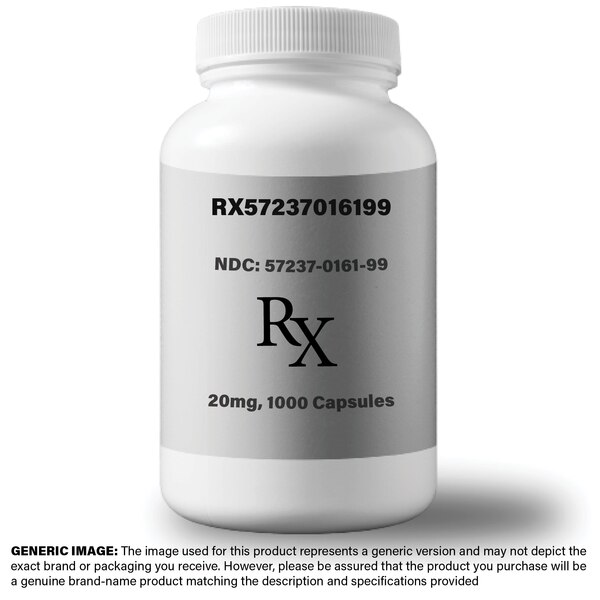 Omeprazole Delayed Release 20mg Capsules, Brown/Pink Oblong, 1000 Count ...