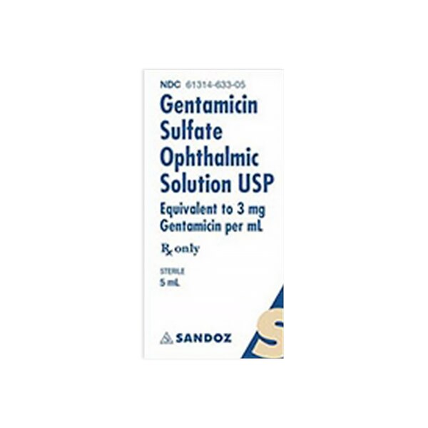 Gentamicin Ophthalmic Solution, 0.3%, 5mL | Med-Vet International