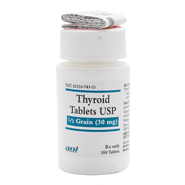 Thyroid Oral Tablets, 30mg, 100 Tablets | Med-Vet International