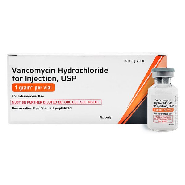 Vancomycin Hydrochloride Injection, 1gm, 10ml, 10 Vials | Med-Vet ...