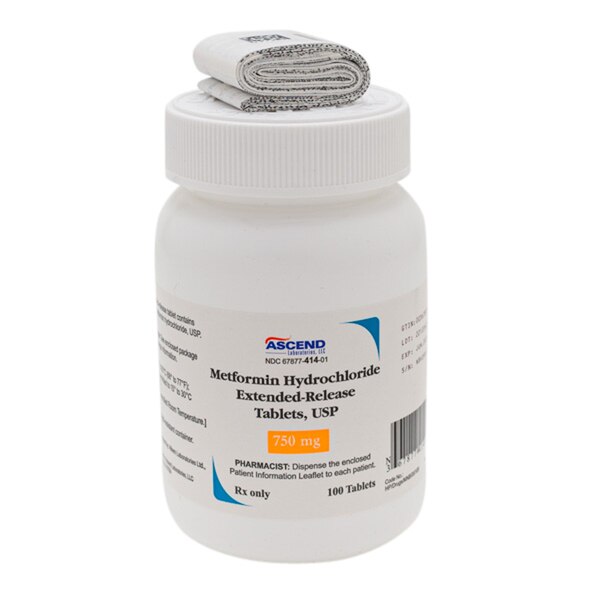 Metformin HCl, Extended Release Tablets, 750mg, 100 Count | Med-Vet ...